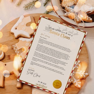 DIY Letter From Santa | Editable Greeting Letter From Santa | Printable ...
