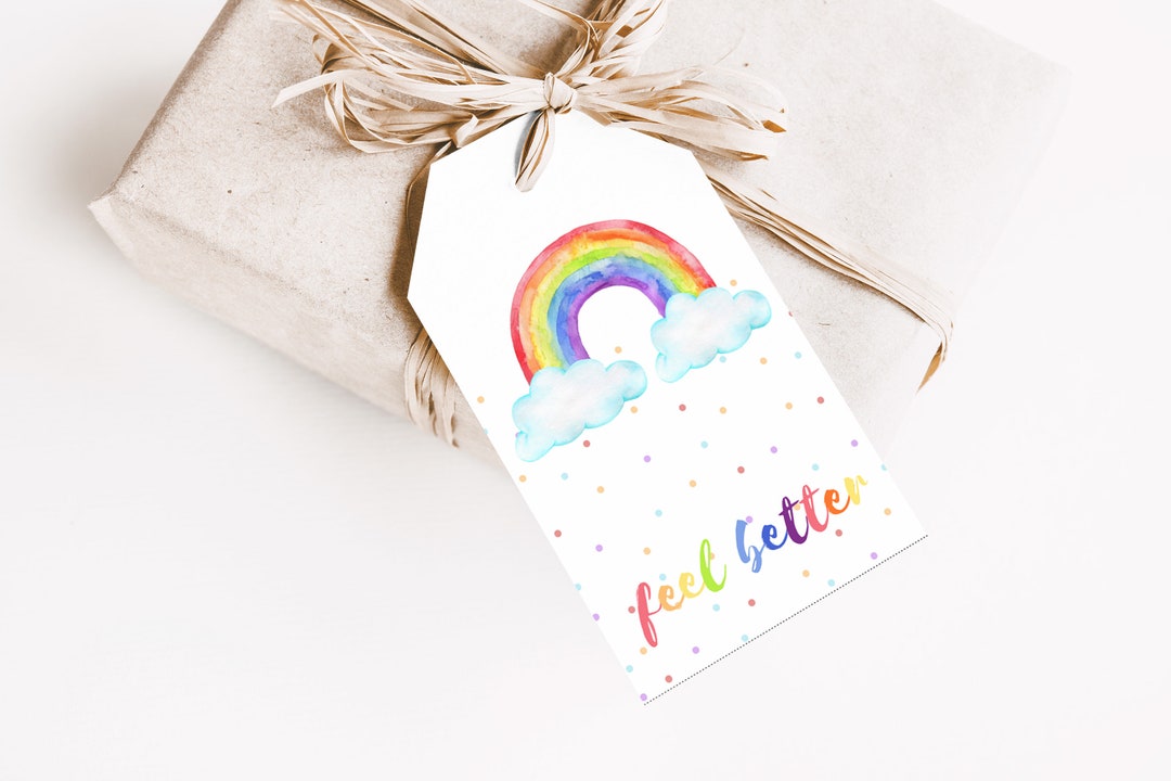 Get Well | Feel Better Gift Tag Set | INSTANT DOWNLOAD | Get Well Tag ...