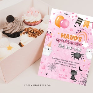 Spooktacular 3rd Boo Day Birthday Invitation INSTANT DOWNLOAD ...