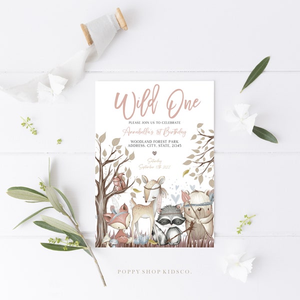 Woodland First Birthday - Etsy