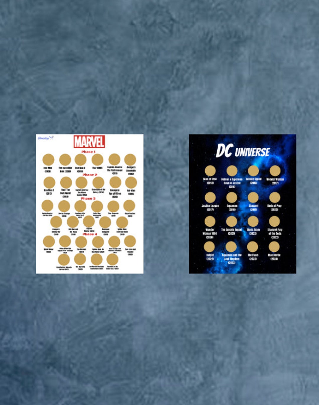 Scratch-off Posters | Cinematic/superhero Universe - Etsy