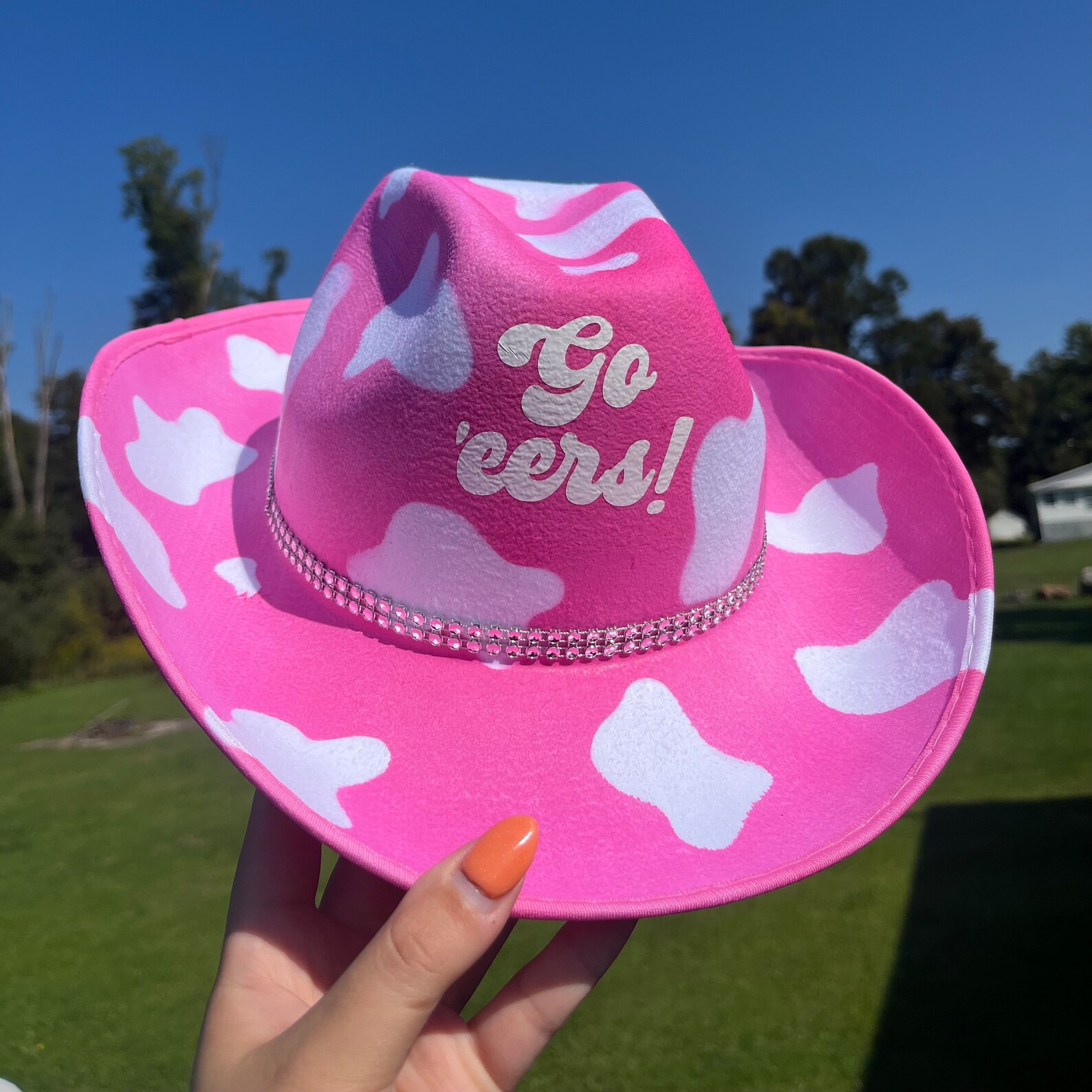 Pink WV Cowboy Hat | Go 'eers Cowboy Hat - Etsy