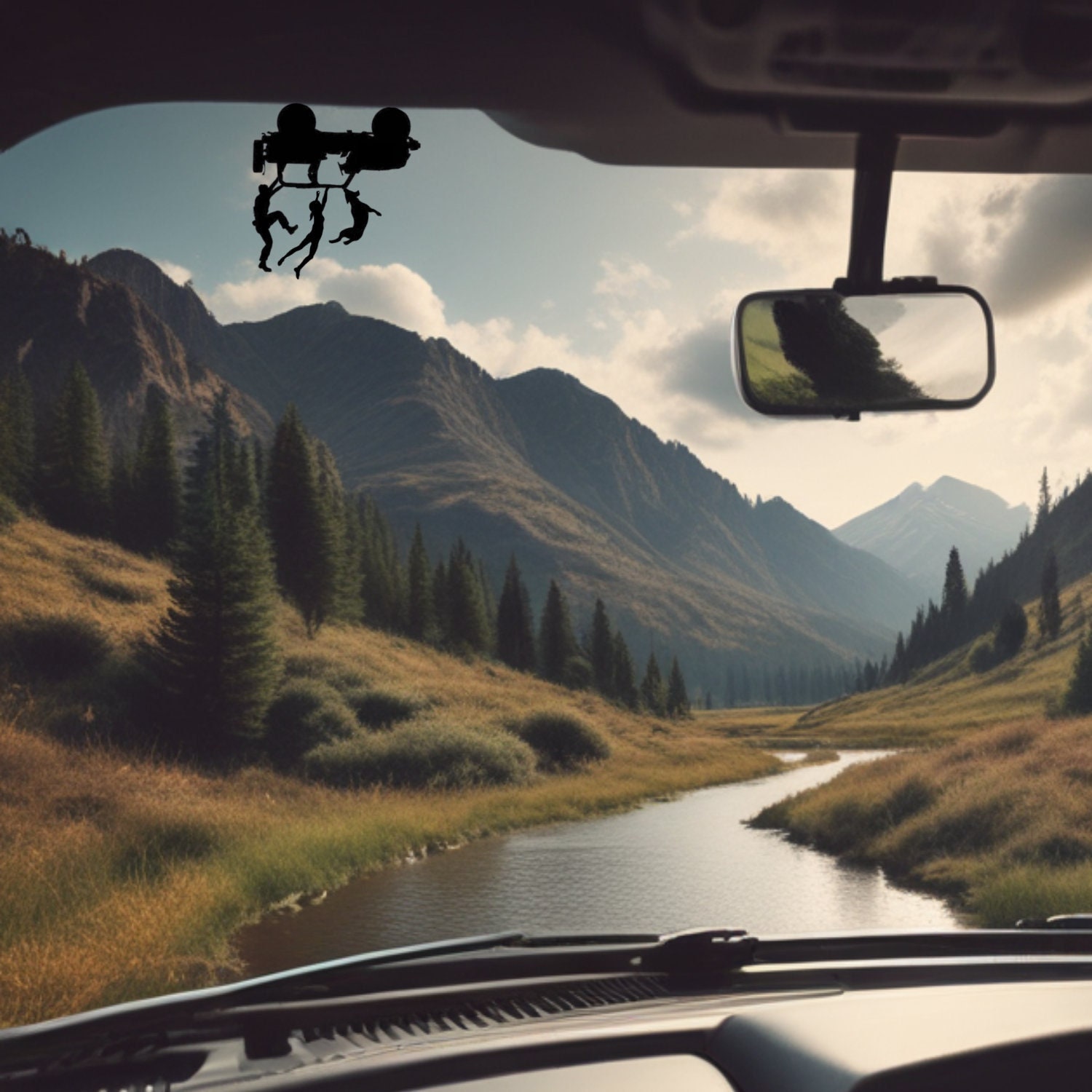 Hanging Off-road Easter-egg Sticker | Upside-down Off-road Easter-egg ...