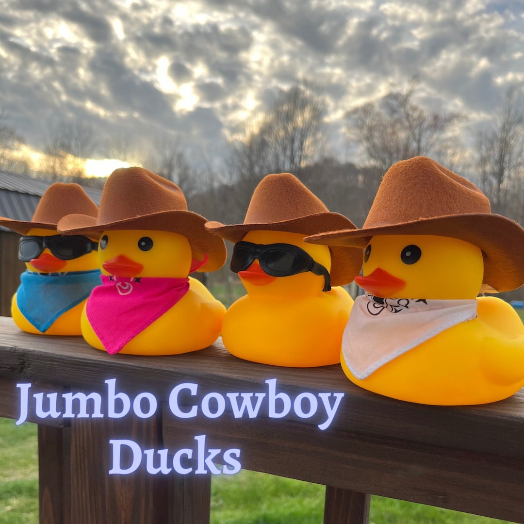 Jumbo Cowboy Ducks | Jumbo Cowgirl Ducks - Etsy