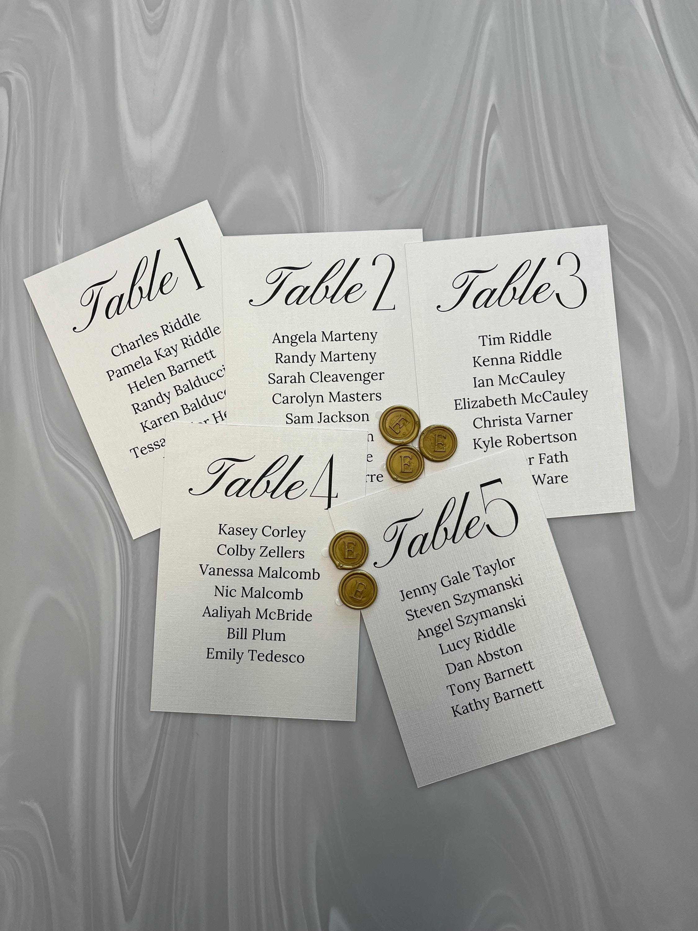 Wedding Mirror Seating Chart Kit | Personalized DIY Seating Chart - Etsy