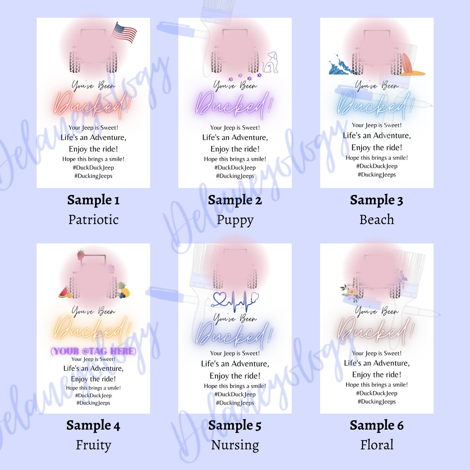 Customizable Ducking Tags set of 15 - Etsy