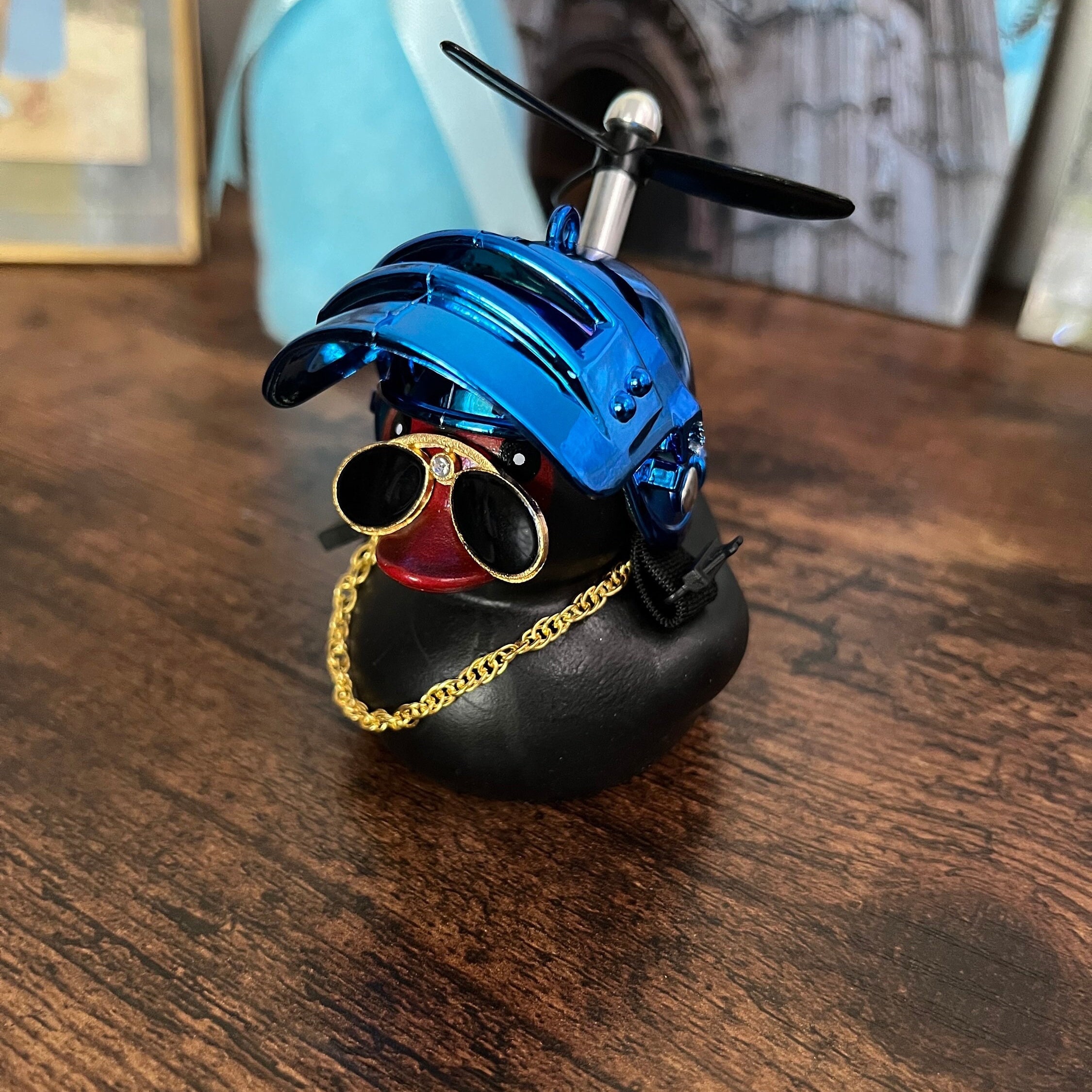 Welder Duck | Duck With Welding Helmet | Black, Pink, Gold & Blue - Etsy