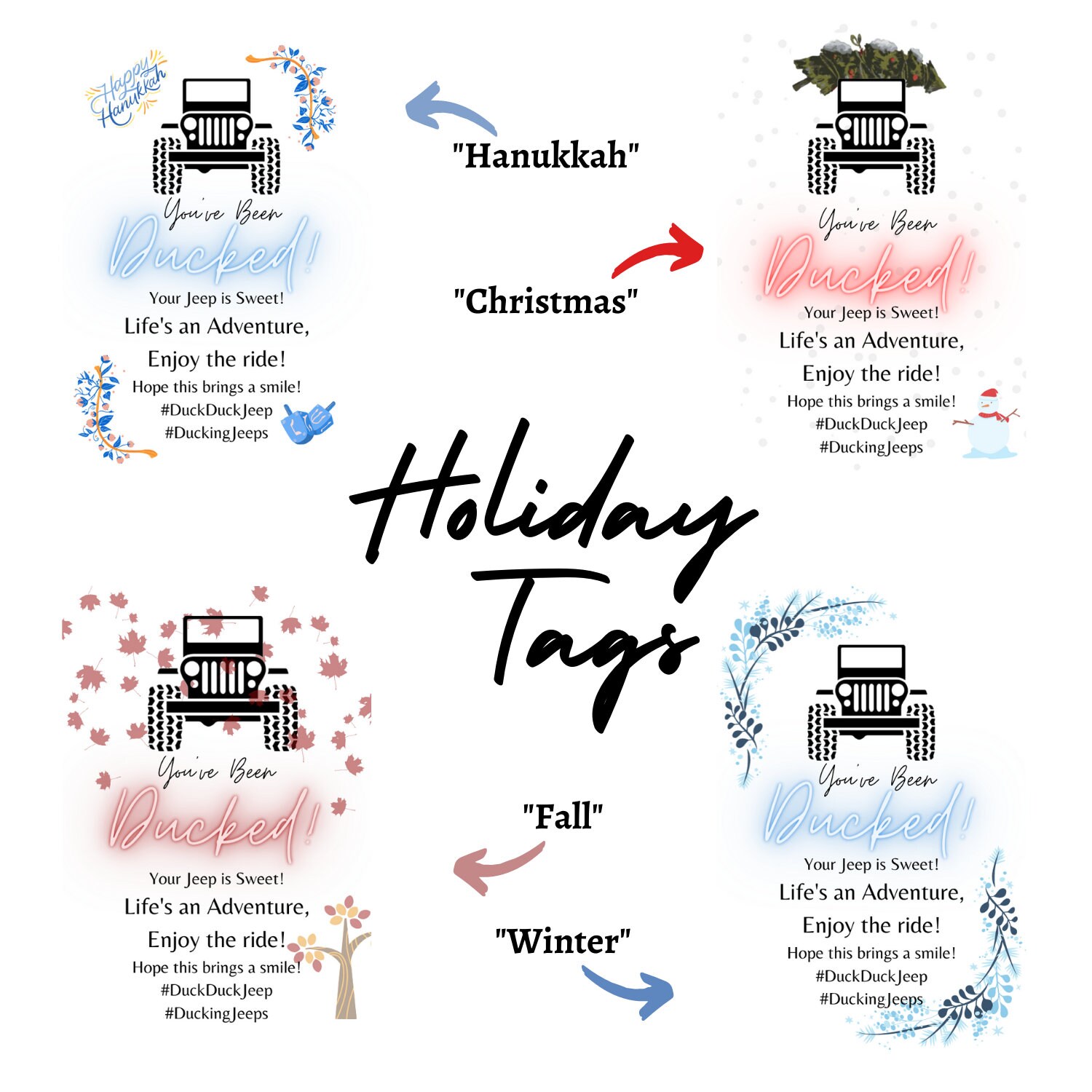 Customizable Ducking Tags set of 15 - Etsy