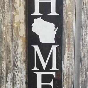 Wisconsin Home Sign, Rustic Wisconsin Home Sign, Rustic Home Decor ...