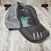 Distressed Minnesota Trucker Hat, Customize to Any State, Buffalo Plaid ...