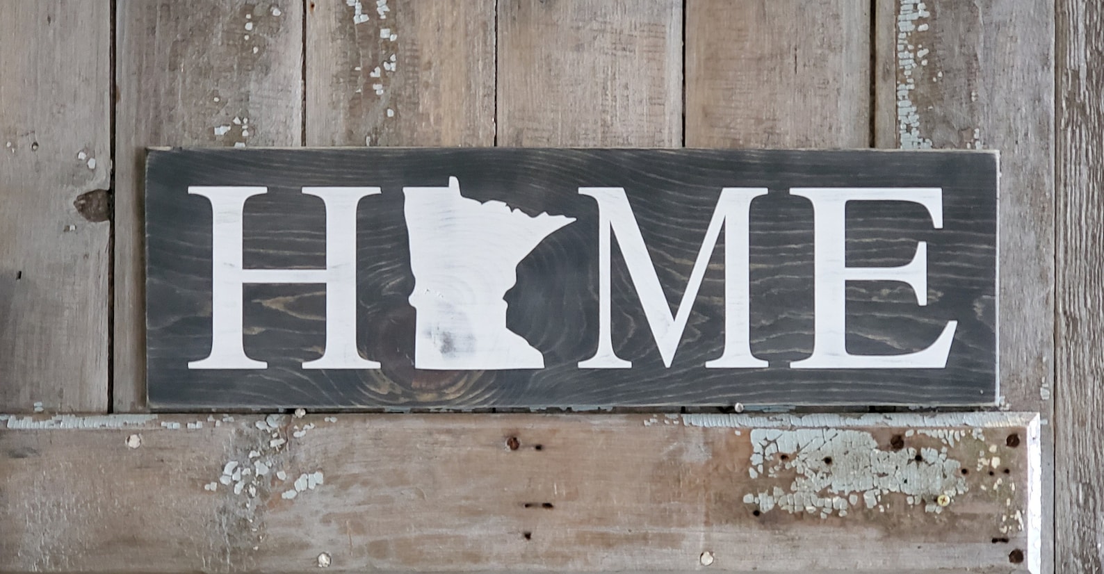 Any State Home Sign Cedar Minnesota Home Sign Rustic Home | Etsy