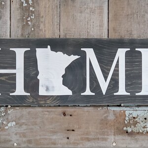 Any State Home Sign, Cedar, Minnesota Home Sign, Rustic Home Decor,mn ...