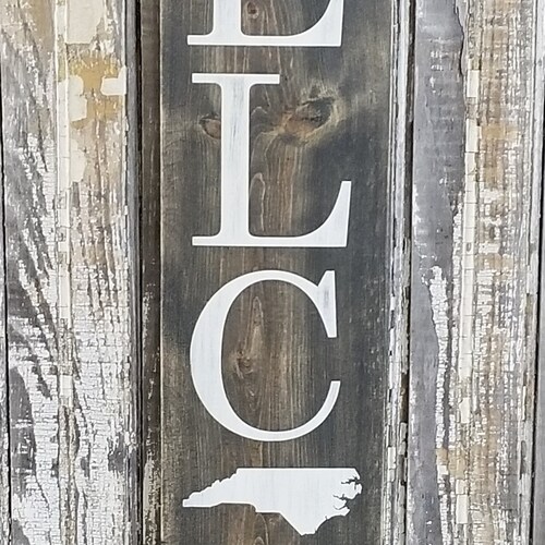 Wooden North Carolina State Sign Wall Art Decor Large Home - Etsy