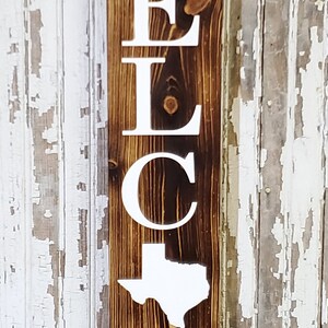 Texas Welcome Sign, Cedar, Rustic Welcome Sign, Rustic Home Decor ...