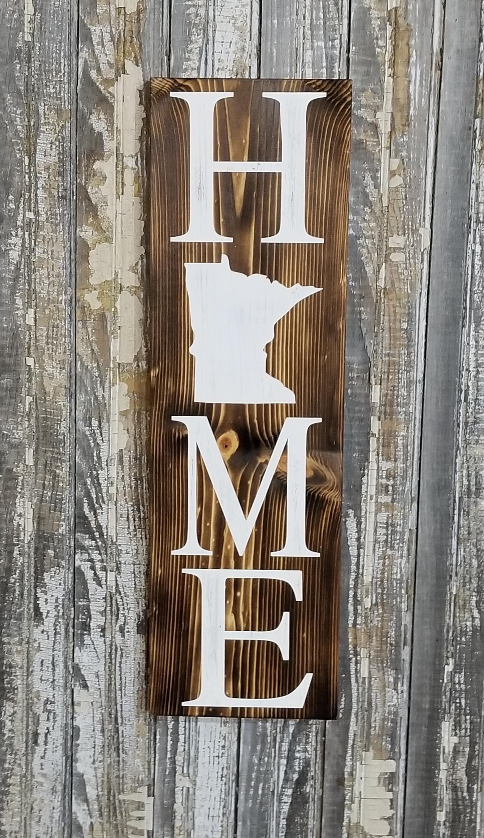 Any State Home Sign Cedar Minnesota Home Sign Rustic Home | Etsy