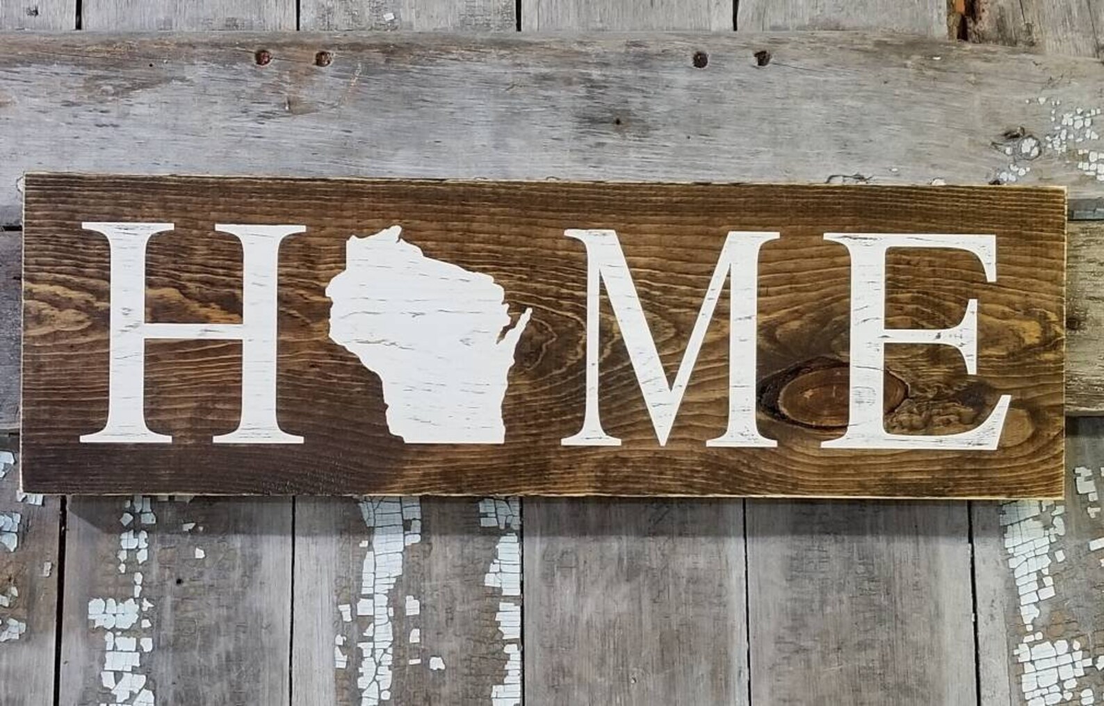 Wisconsin Home Sign Rustic Wisconsin Home Sign Rustic Home - Etsy