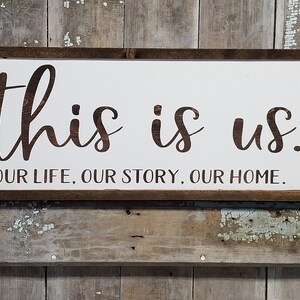THIS IS US Sign, Farmhouse Sign, Hand Painted Sign - Etsy
