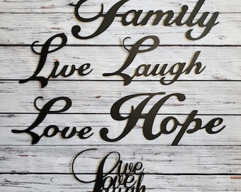 Metal Word Art - Etsy