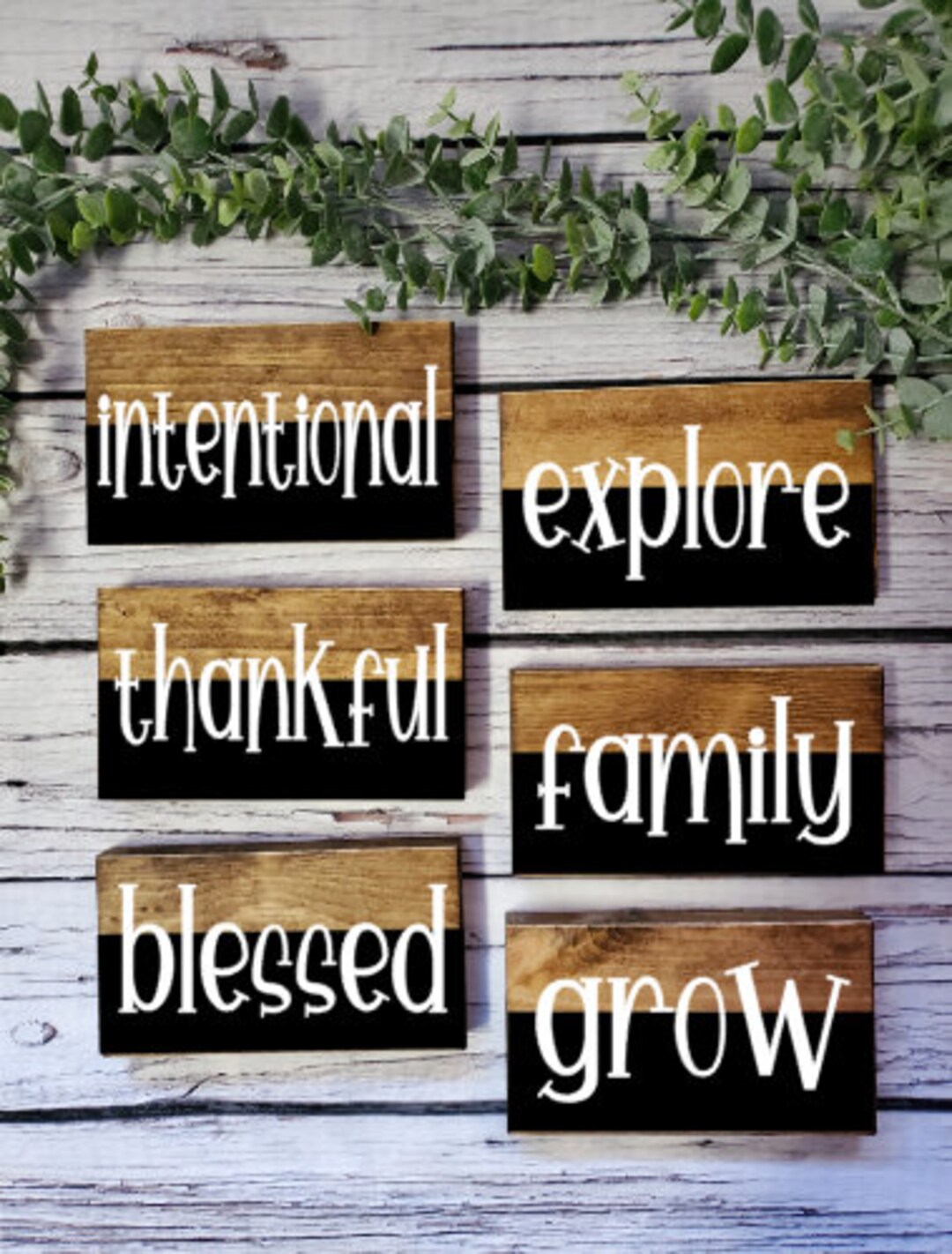 One Word Motivational Sign/display on Your Desk or Shelf/mental Health ...