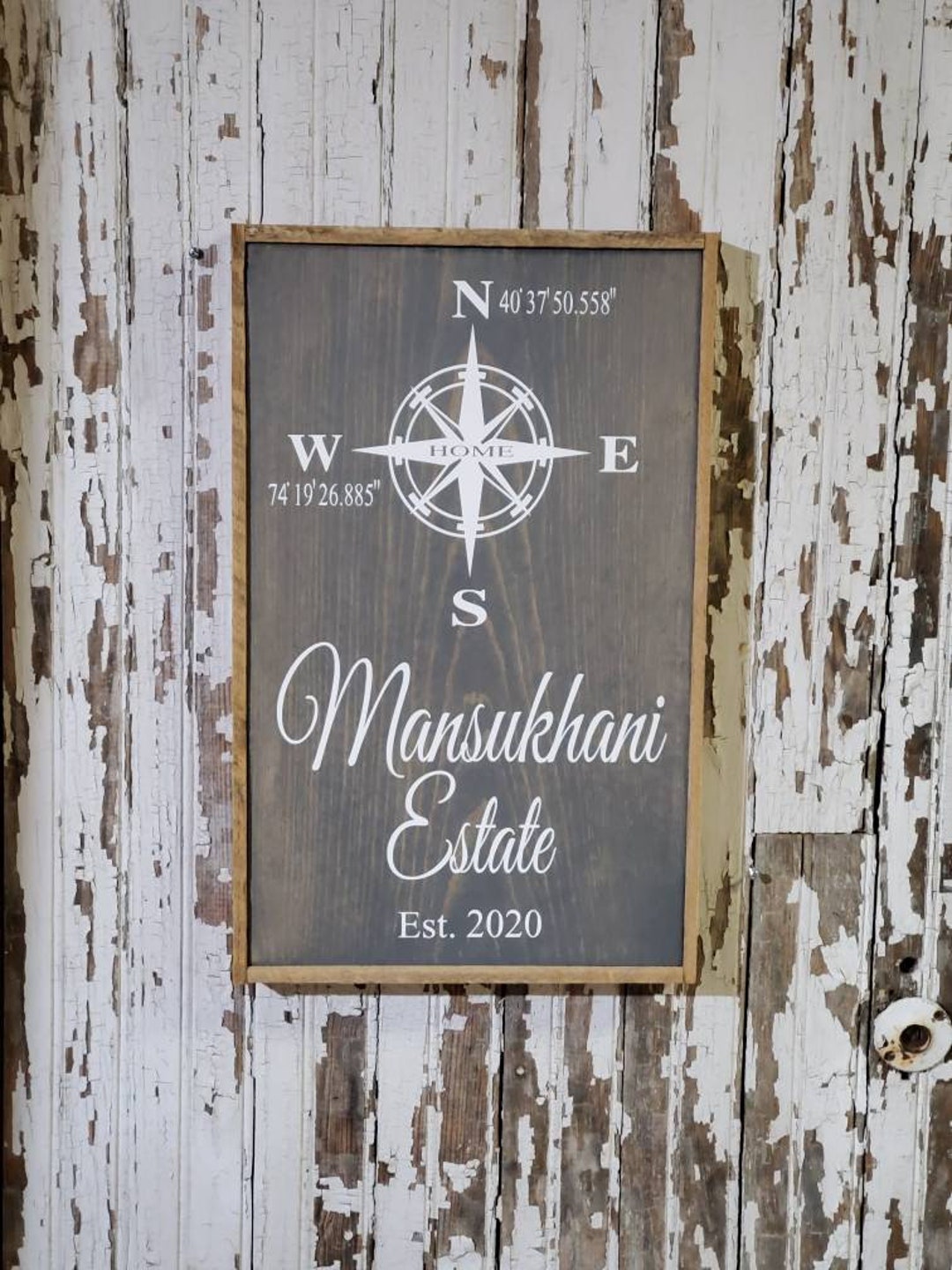 Personalized GPS Coordinates Sign New Home Address Sign - Etsy