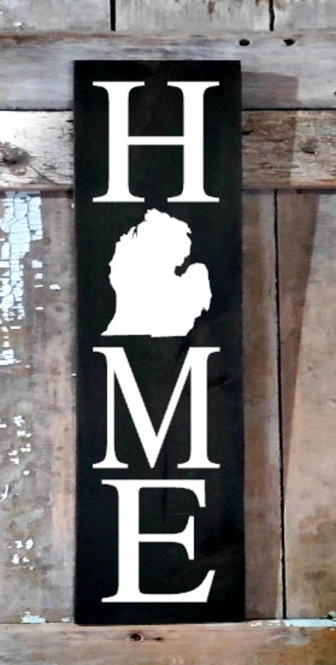 Michigan Home Sign Any State Home Sign Rustic Home Sign - Etsy