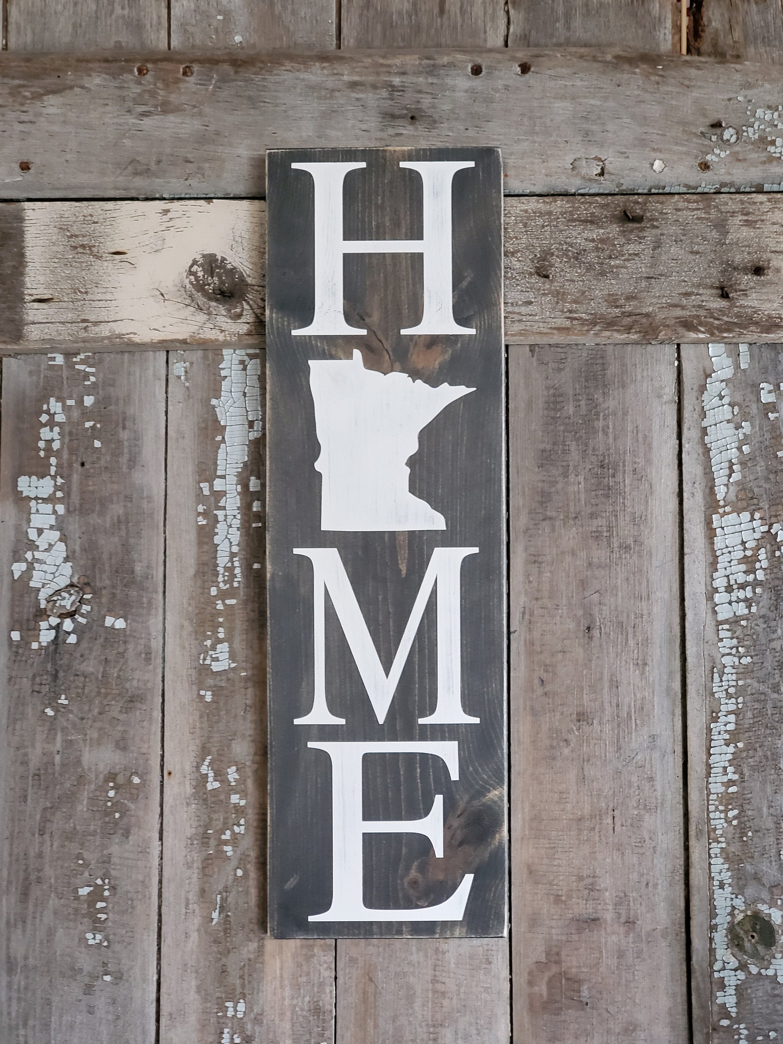 Any State Home Sign Cedar Minnesota Home Sign Rustic Home | Etsy