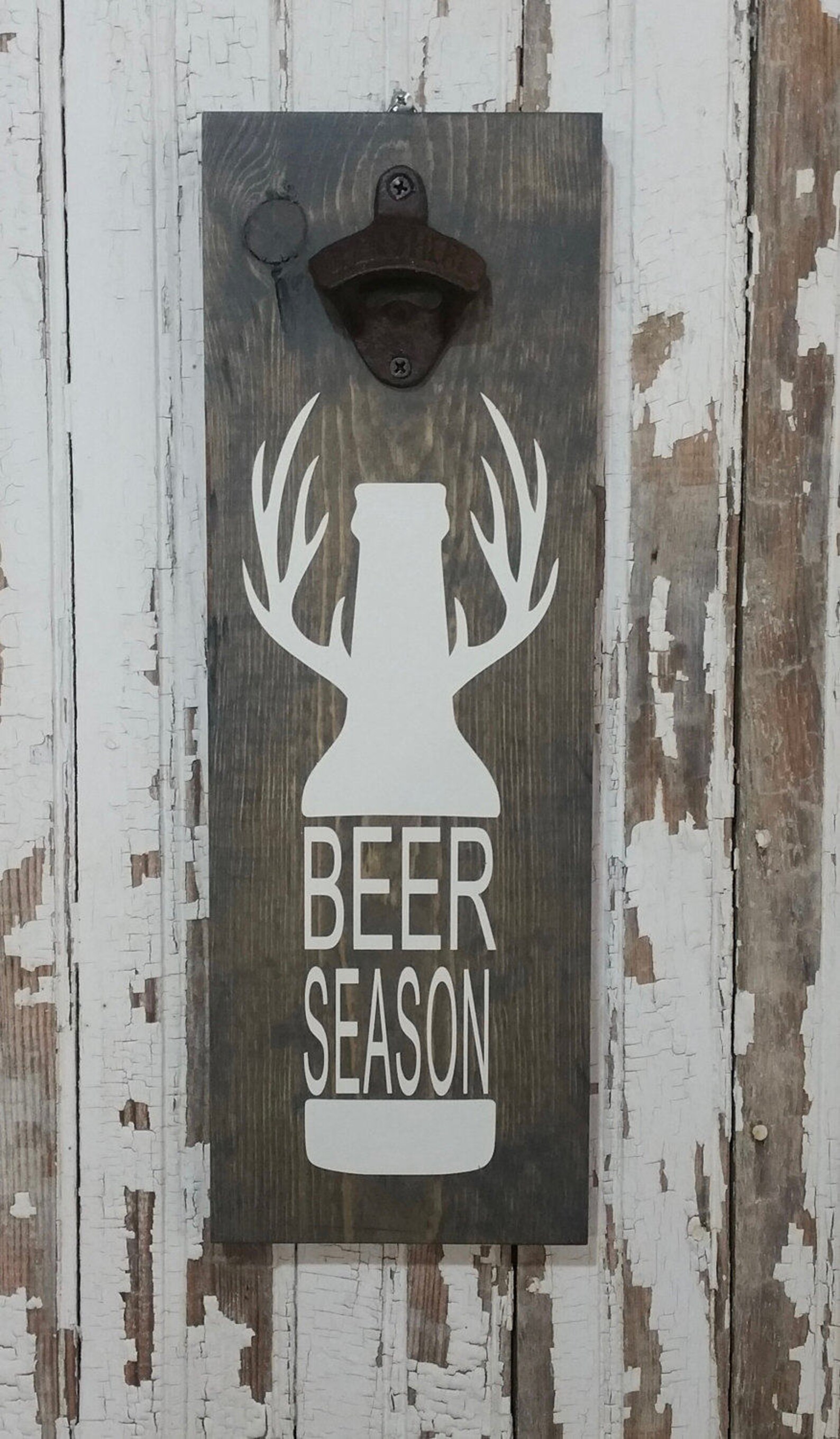 Beer Bottle Opener Beer Season Rustic Beer Opener Man Cave - Etsy