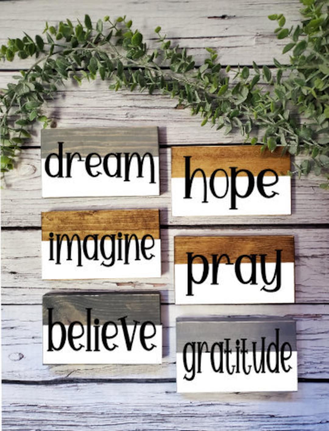 One Word Motivational Sign/display on Your Desk or Shelf/mental ...