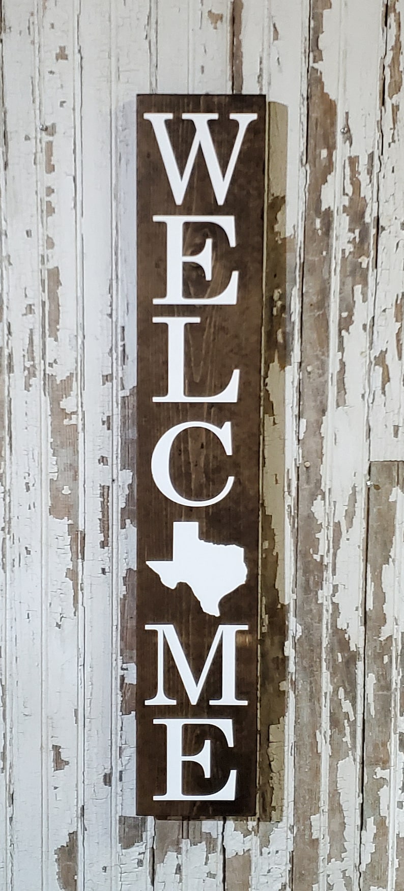 Texas Welcome Sign Cedar Rustic Welcome Sign Rustic Home | Etsy