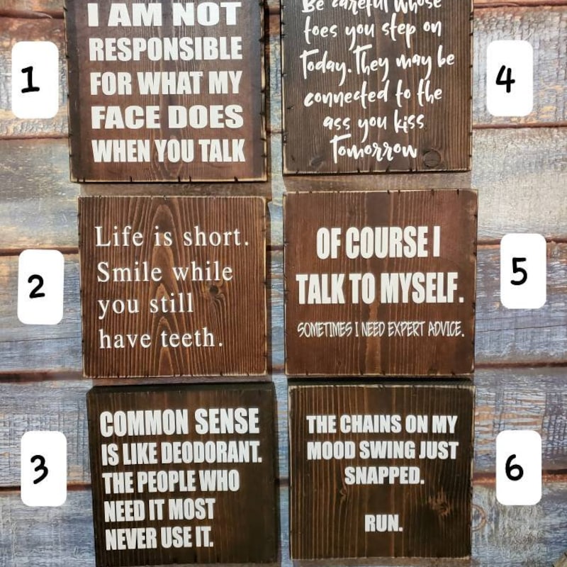 Sarcastic Signs - Etsy