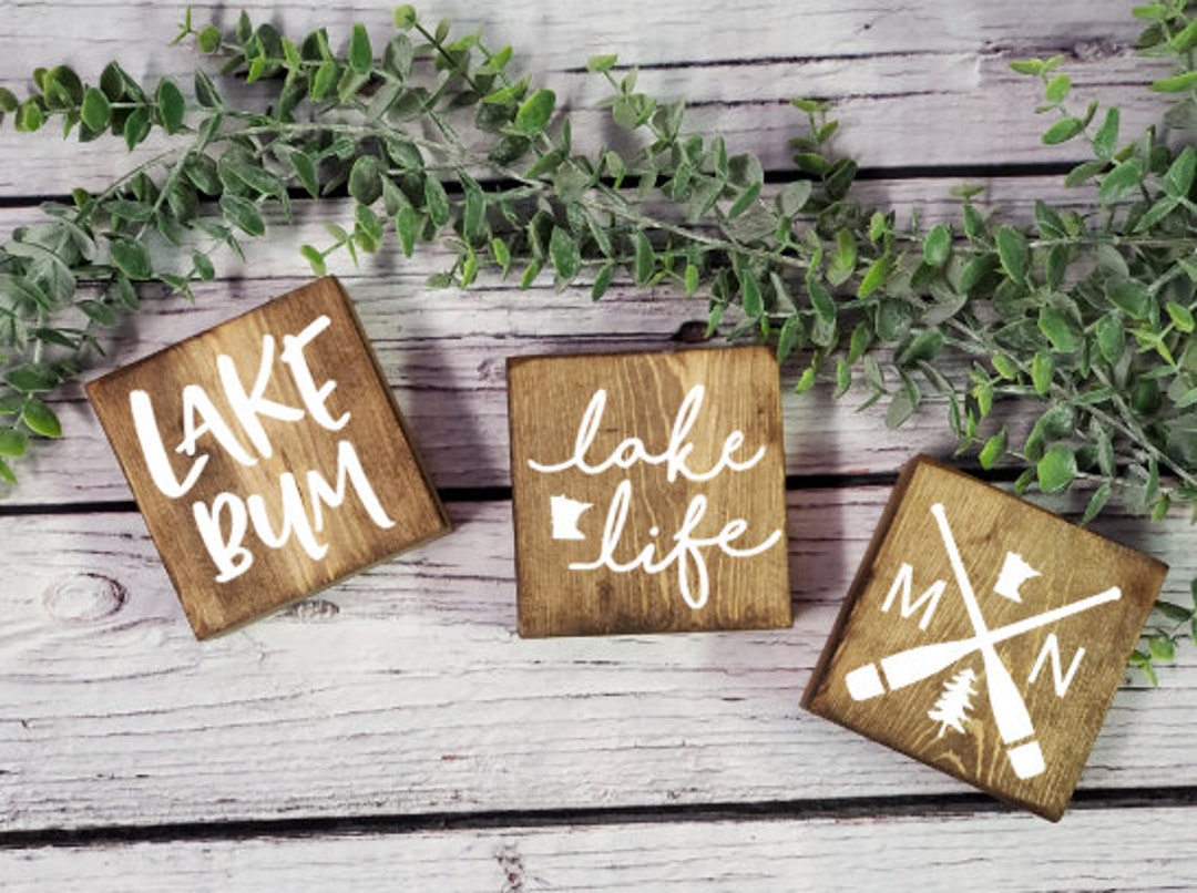 Mini Block Signs, Farmhouse Signs - Tiered Tray Signs, Mini Signs ...