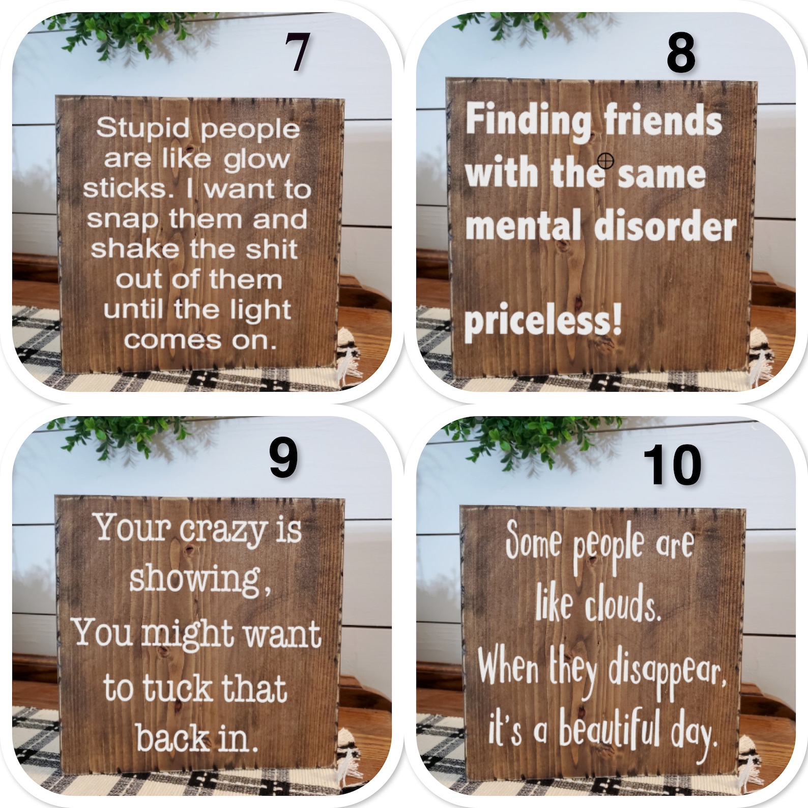 Sarcastic Shelf Sitter Sign, Hilarious Office Desk Signs, Co-worker ...