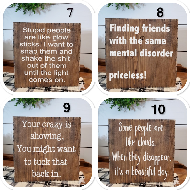 Sarcastic Shelf Sitter Sign Hilarious Office Desk Signs - Etsy