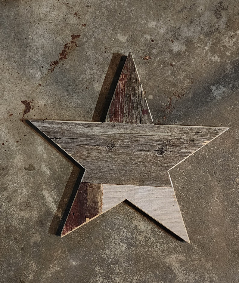 Barn Wood Star, Rustic Home Decor, Farmhouse Decor, Reclaimed Wood ...