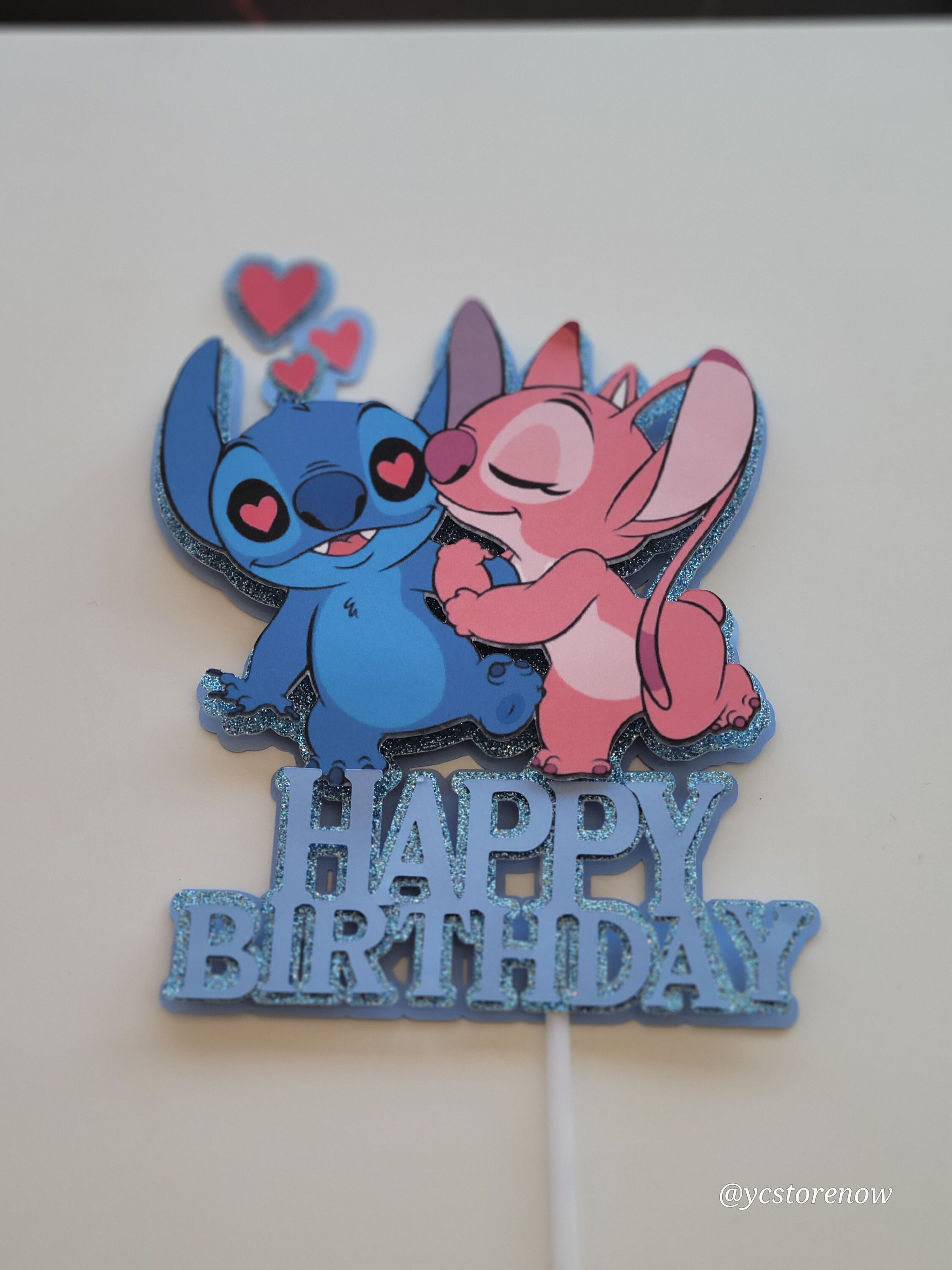 Personalized Stitch Birthday Cake Topper – Custom Name – Kids Party ...
