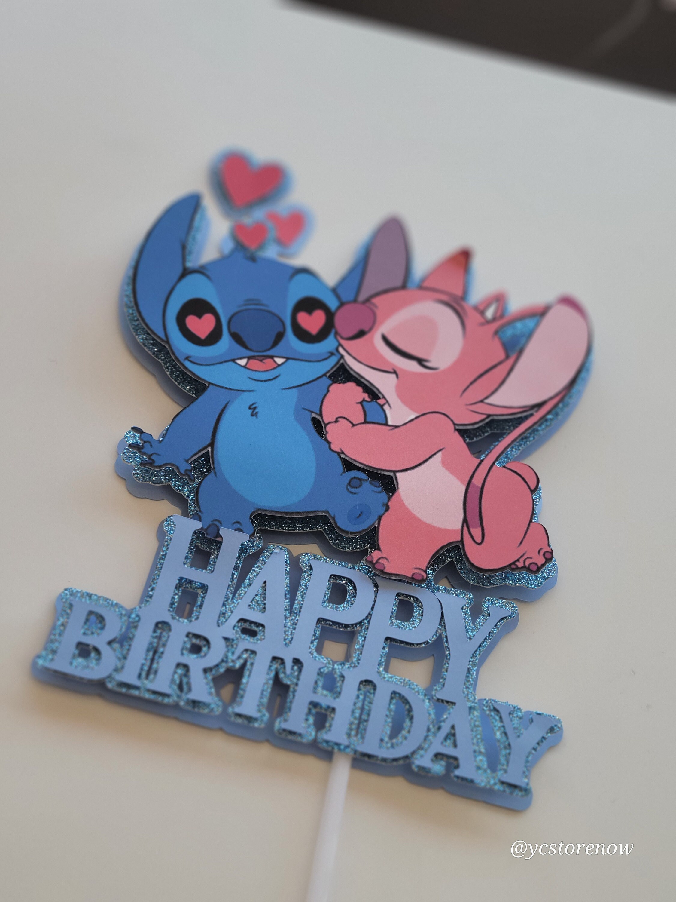 Personalized Stitch Birthday Cake Topper – Custom Name – Kids Party ...