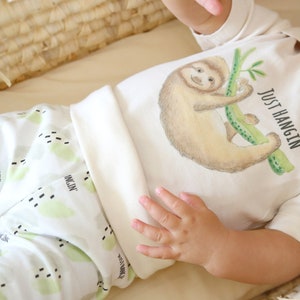 Sloth Baby Clothes, Organic Baby Clothes, Organic Baby Wear, Sloth Baby ...