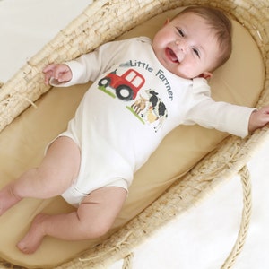 Organic Baby Clothes, Little Farmer, Organic Baby Wear, Farm Animal ...