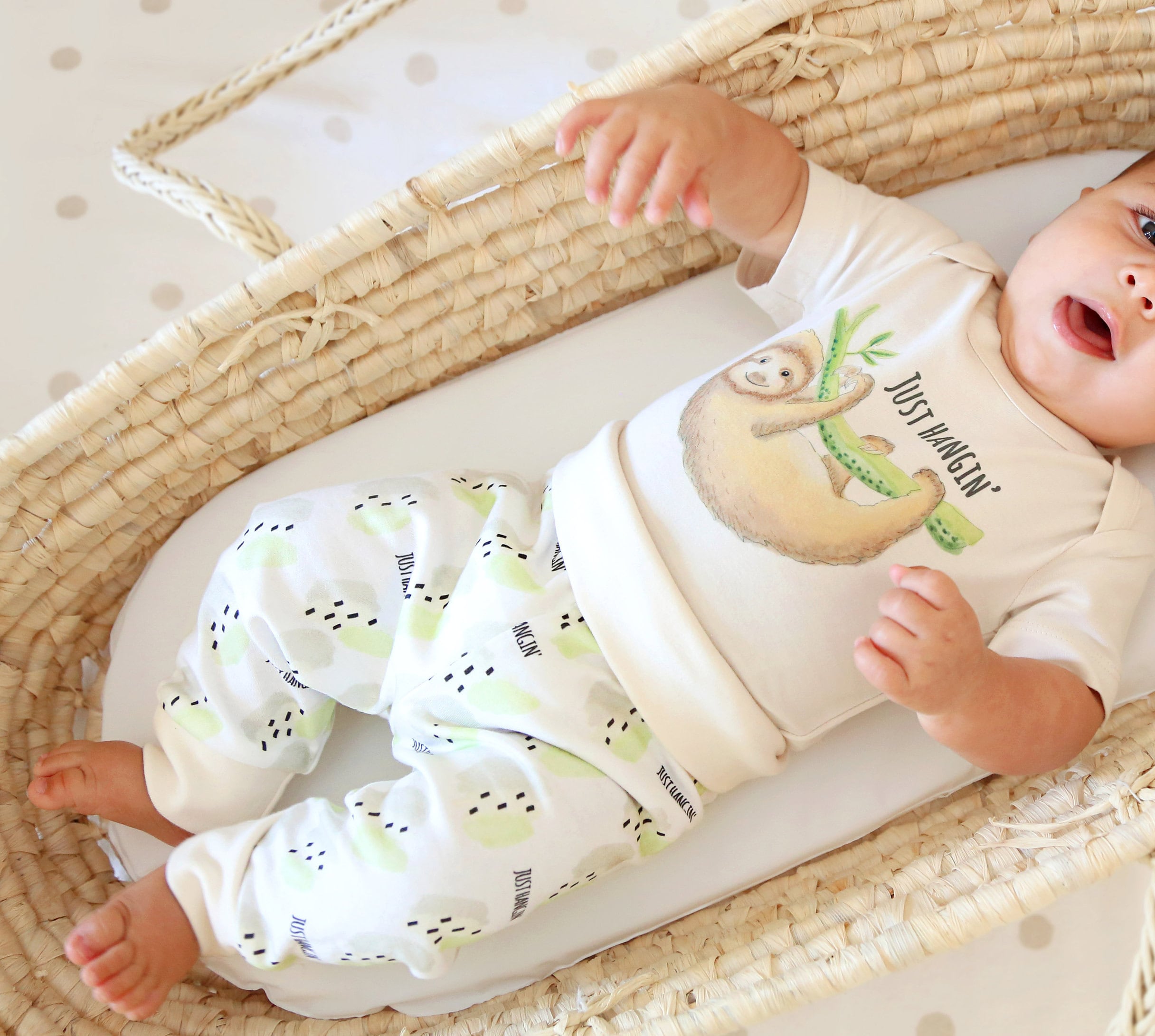 Organic Baby Gift Basket Sloth Baby Clothes Organic Sloth | Etsy