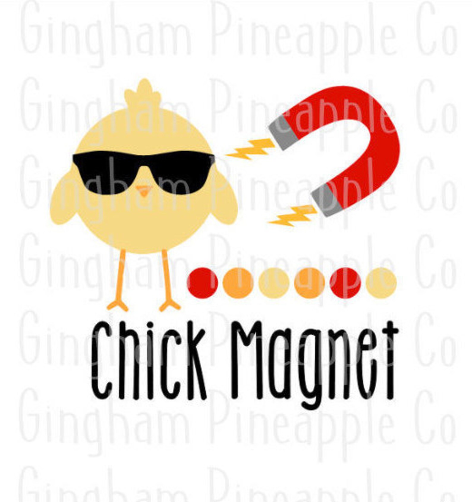 Chick Magnet Svg - Etsy