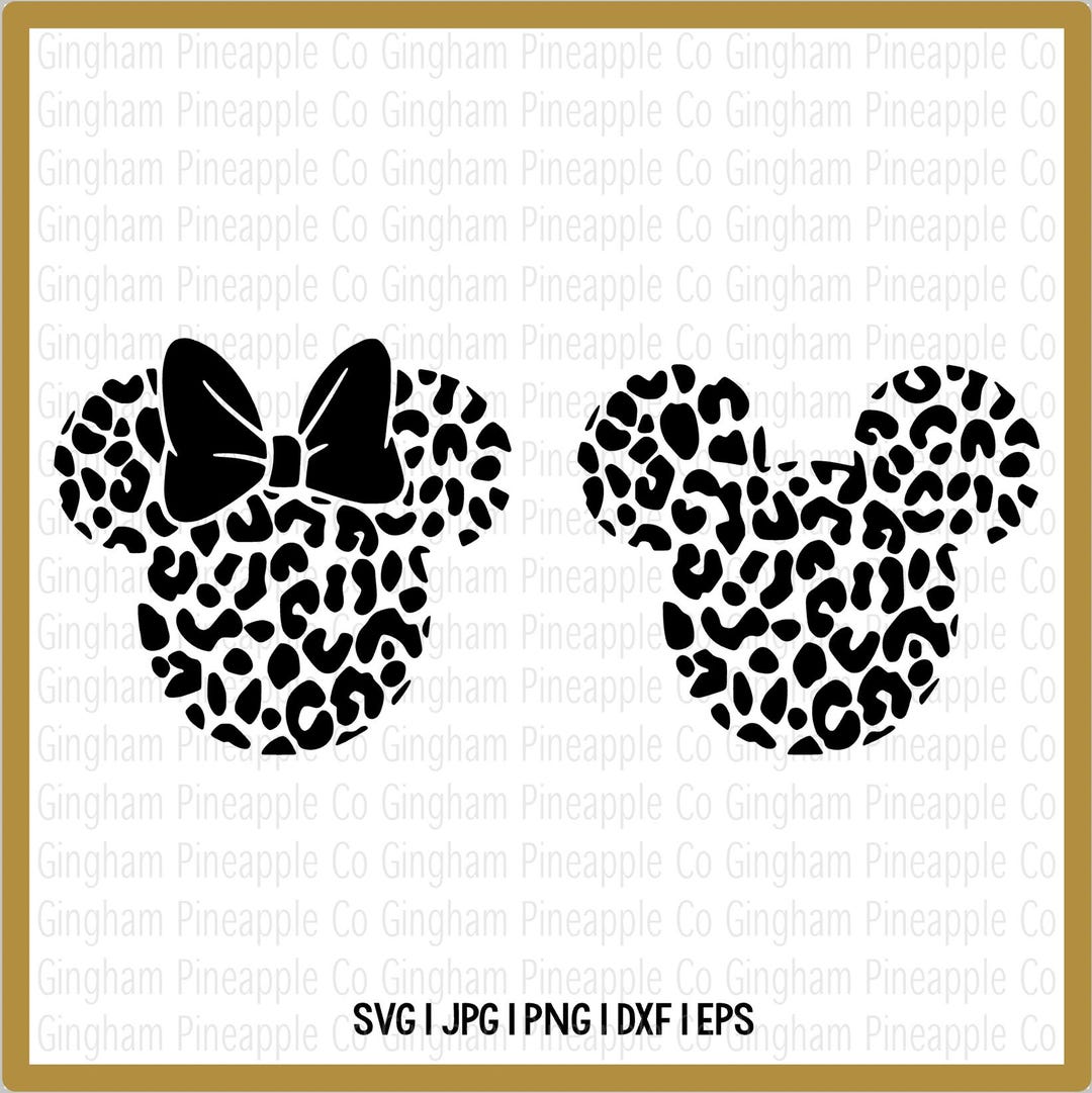 Mouse Svg, Mickey, Cheetah, Leopard, Minnie, Cheetah Svg, Print Svg, - Etsy