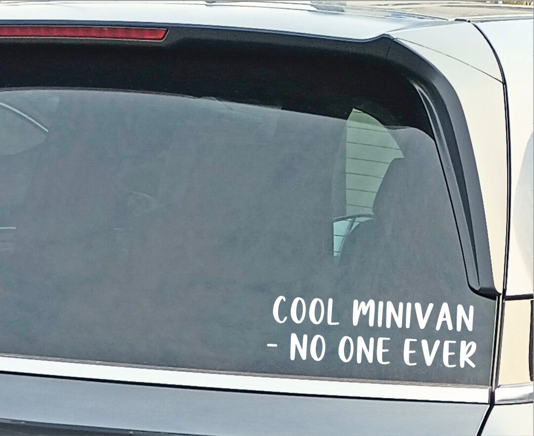 Minivan, Cool Minivan, Car Decal - Etsy
