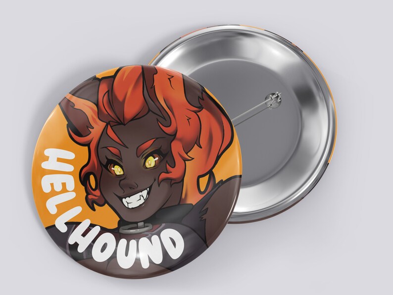 Monster Girl Pins (orc, Vampire, Goblin, Hellhound) - Etsy