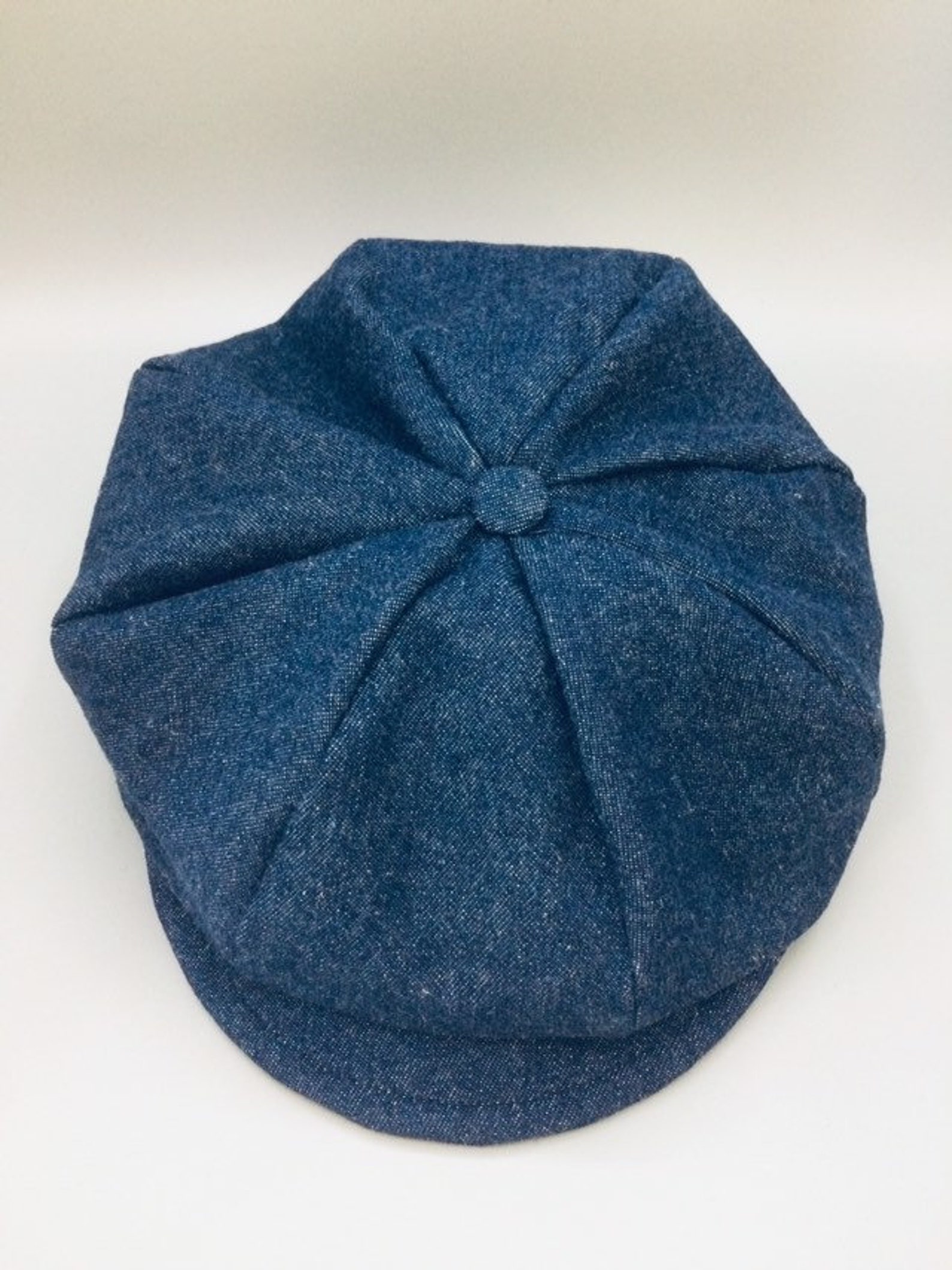 Denim Newsboy Cap - Etsy