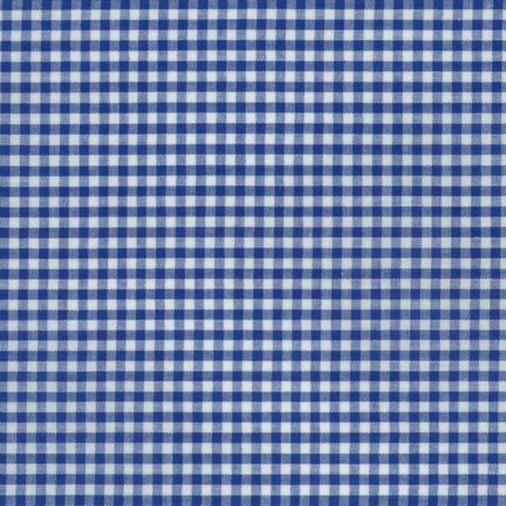 Navy Check Fabric