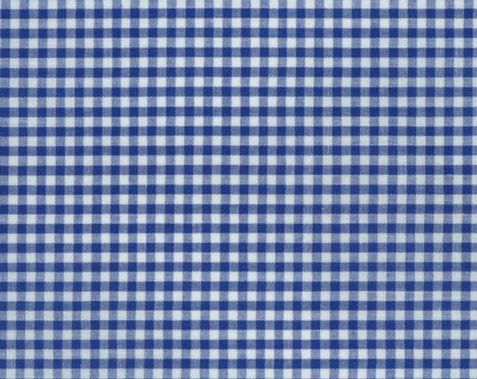 Blue Gingham Fabric by the Yard, 1/8 Checked Light Blue Fabric, Fabric ...