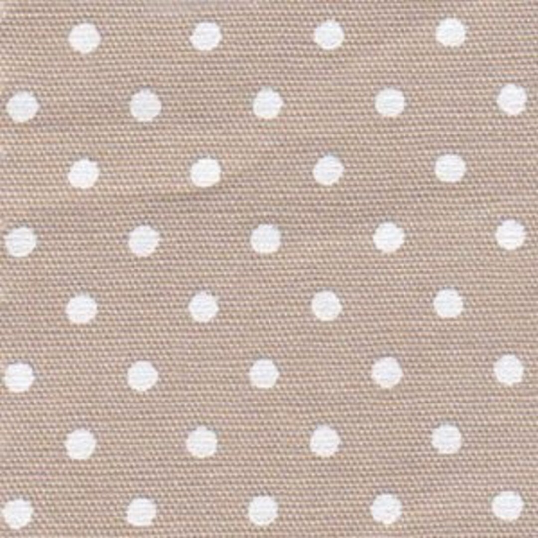 Tan Dot Fabric HALF Yard or Full Yard, 100% Cotton 1/8" White Dots ...