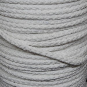 Cotton Drawcord White or Black, 1/8" Cotton Drawstring Cord, Eighth ...