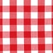 1" Red Buffalo Check Fabric by the Yard, 1 Inch Red and White Checked ...