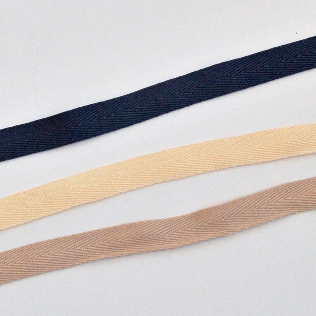 1/2 Inch Twill Tape, 1/2" Wide Herringbone Tape, Half Inch Wide Poly ...